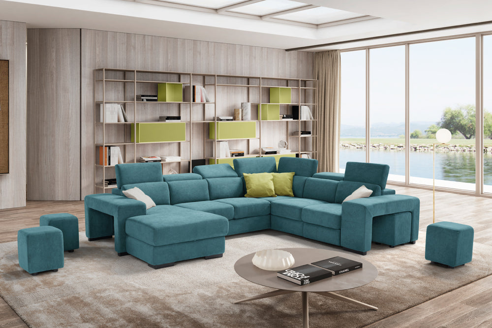 Outlet Divani Komodo: Divano angolare Talento 2 posti con chaise longue -50% - tutta Italia